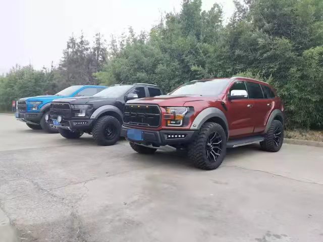 ชุดแต่ง Ford Everest เปลี่ยน Raptor F150 Body kit พร้อมอุปกรณ์ไฟครบชุด ...