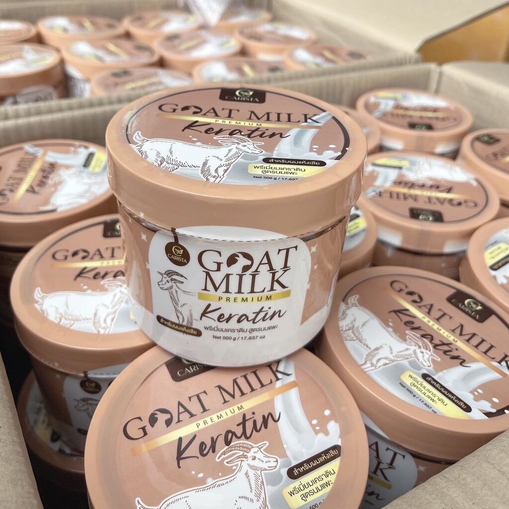 ราคาต่อกระปุก เคราตินนมแพะ พรีเมียม GOAT MILK PREMIUM KERATIN BY CARISTA ขนาด 500 กรัม | Lazada ...