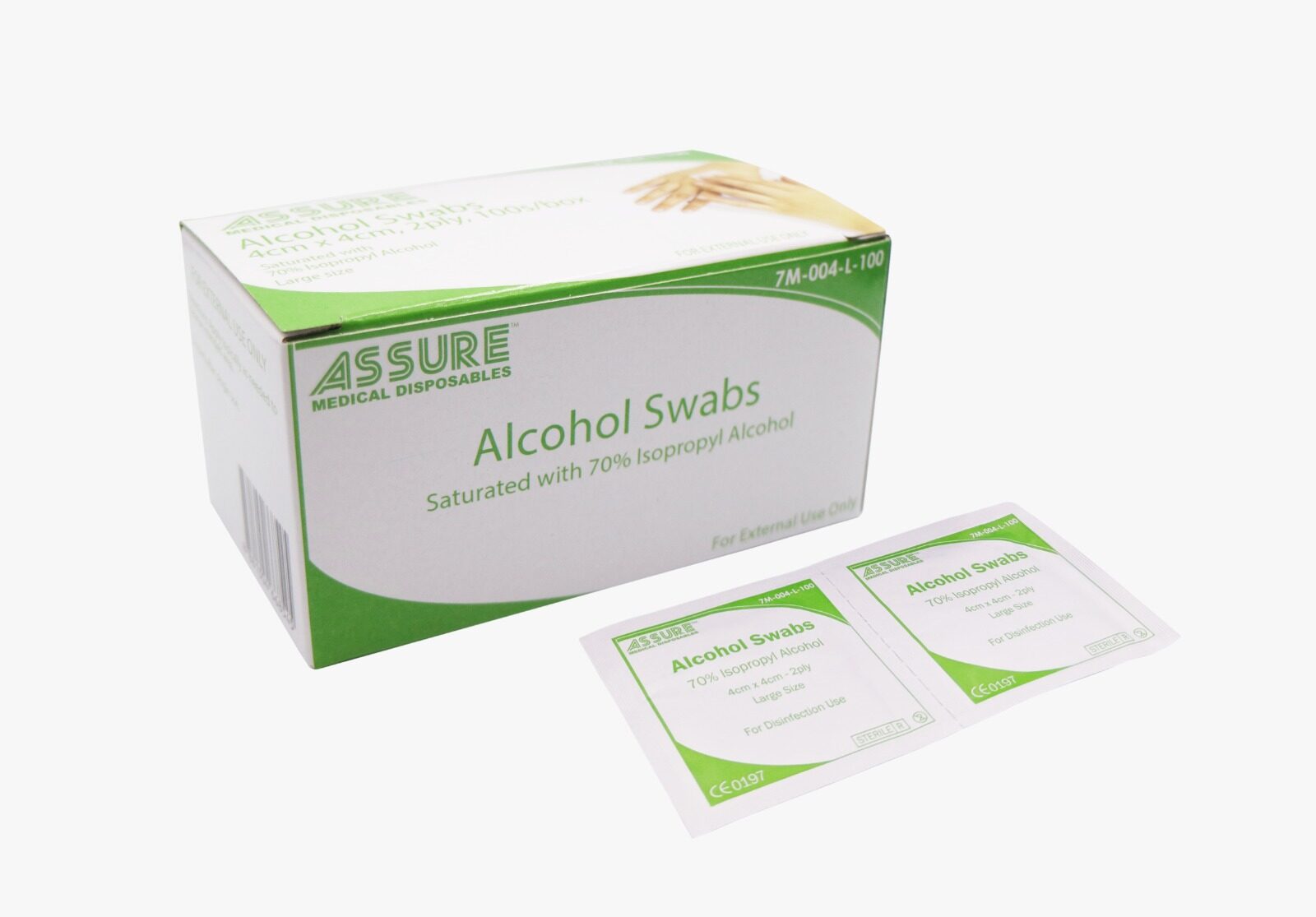 Alcohol Swab Assure, Sterile, 4cm x 4cm, 100 Pc/Box - BW Generation ...