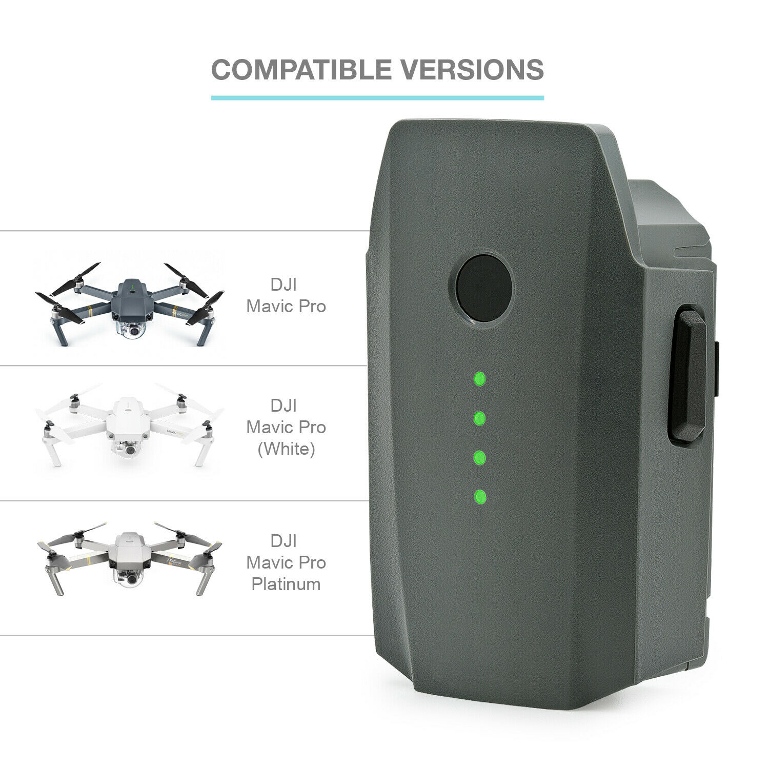 แบตเตอรี่โดรน แบตเตอรี่เทียบ สำหรับ DJI Mavic Pro Intelligent Flight ...