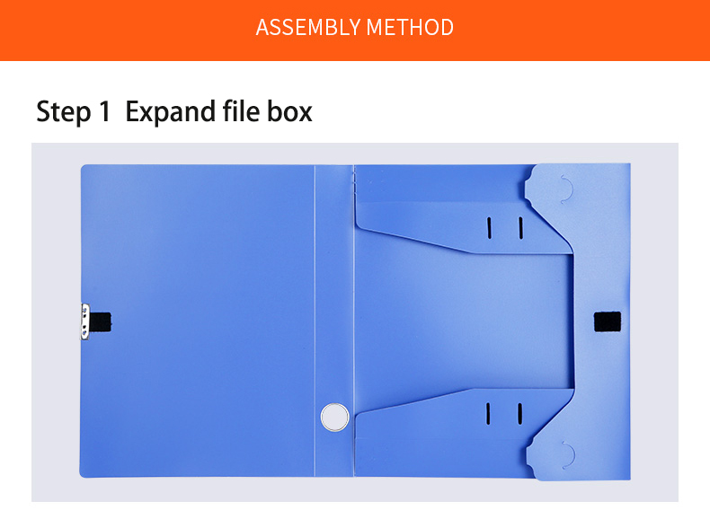Foldable A4 File Box，File Organizer, Document Box Plastic Archive Box ...