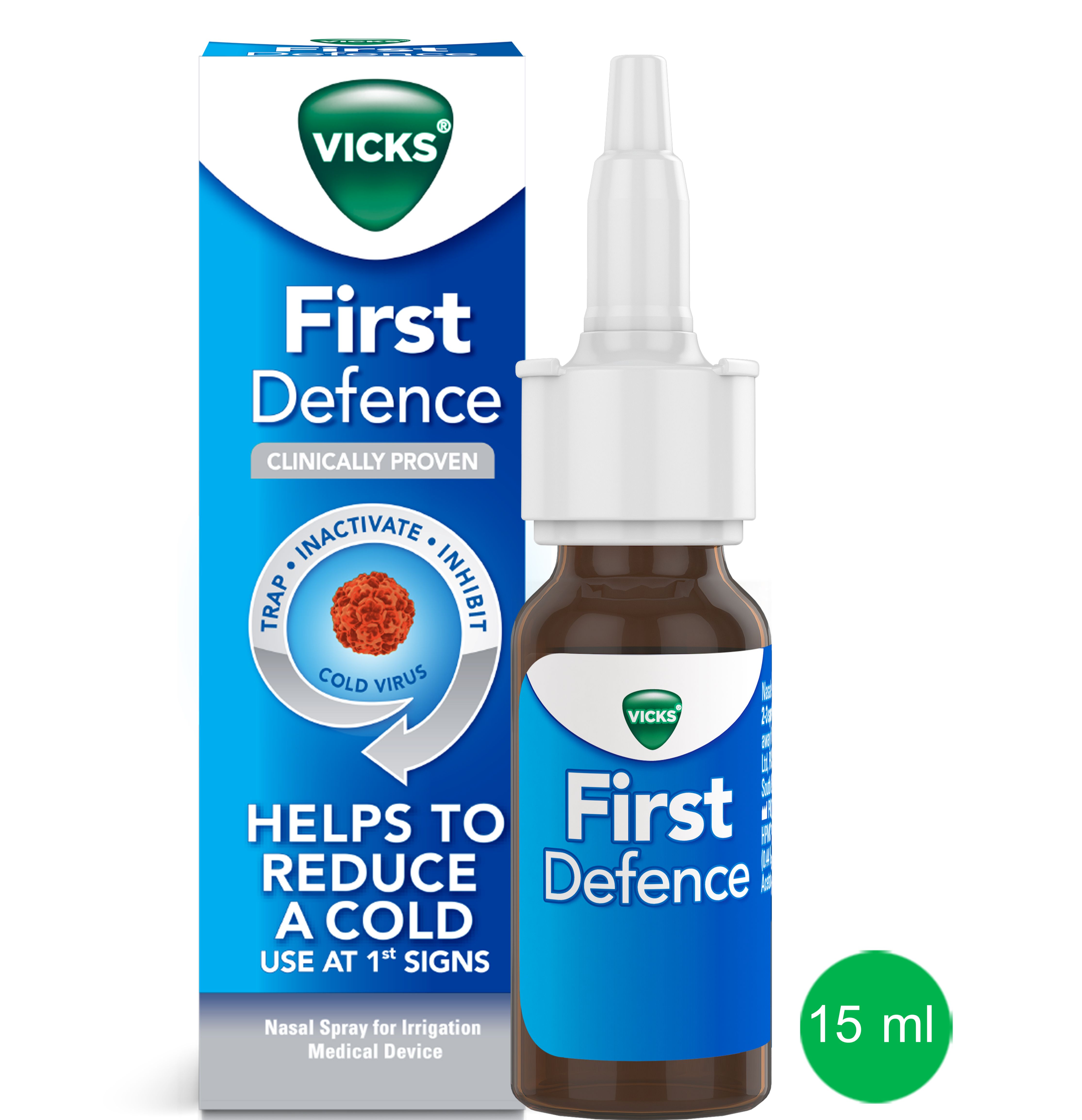 พร้อมส่ง Vicks First Defence Nasal Spray 15 ml วิคส์ สเปรย์พ่นจมูก แก้ ...