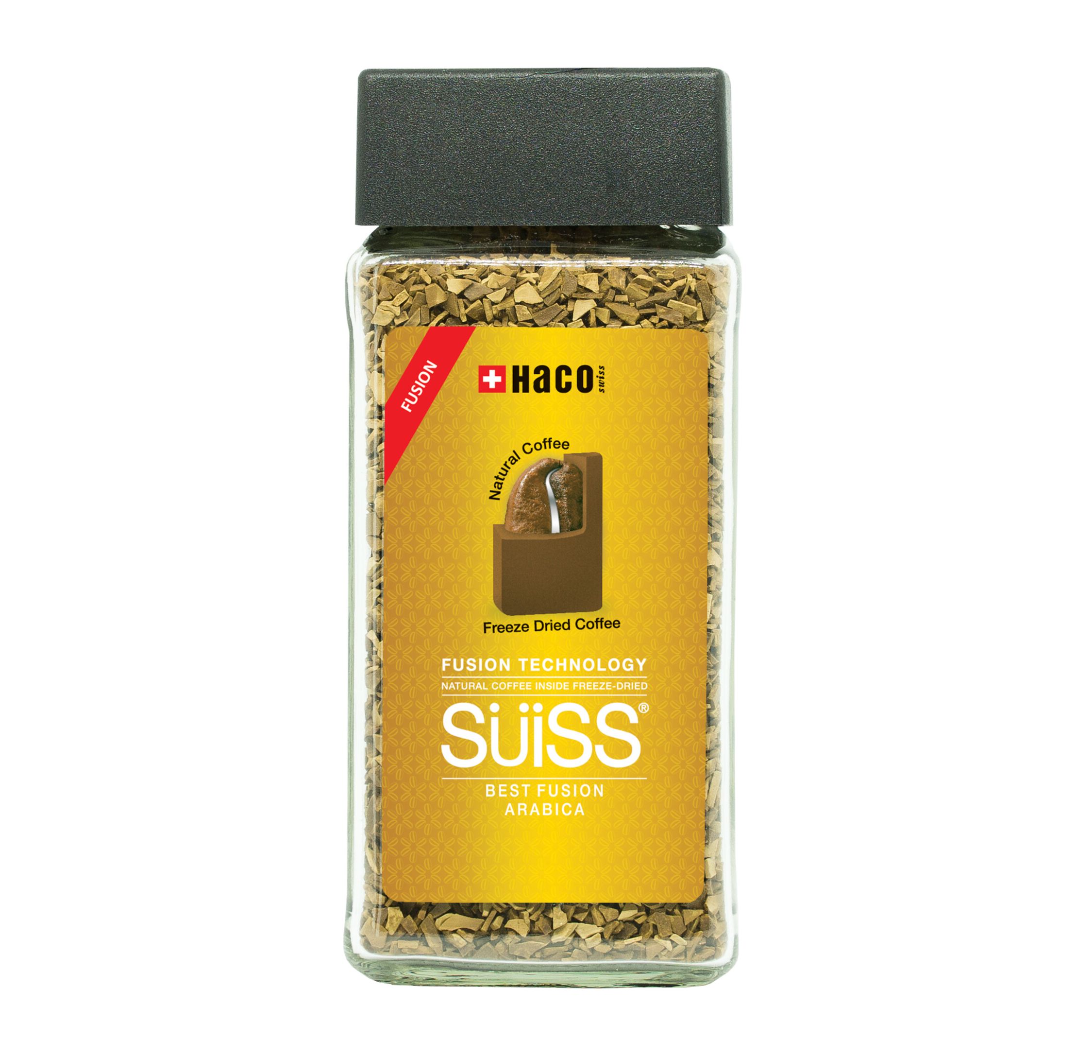 HACO Suiss Fusion Arabica Instant Coffee (Switzerland Imported) 100g ...