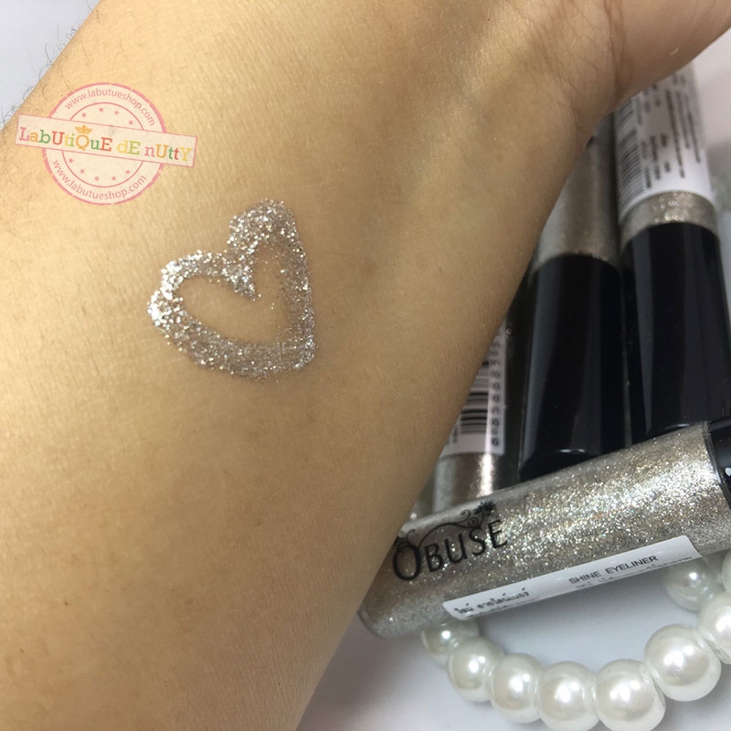 No.08 OB-1110 อายไลน์เนอร์กลิสเตอร์ Obuse Shine Eyeliner - Mercury ...
