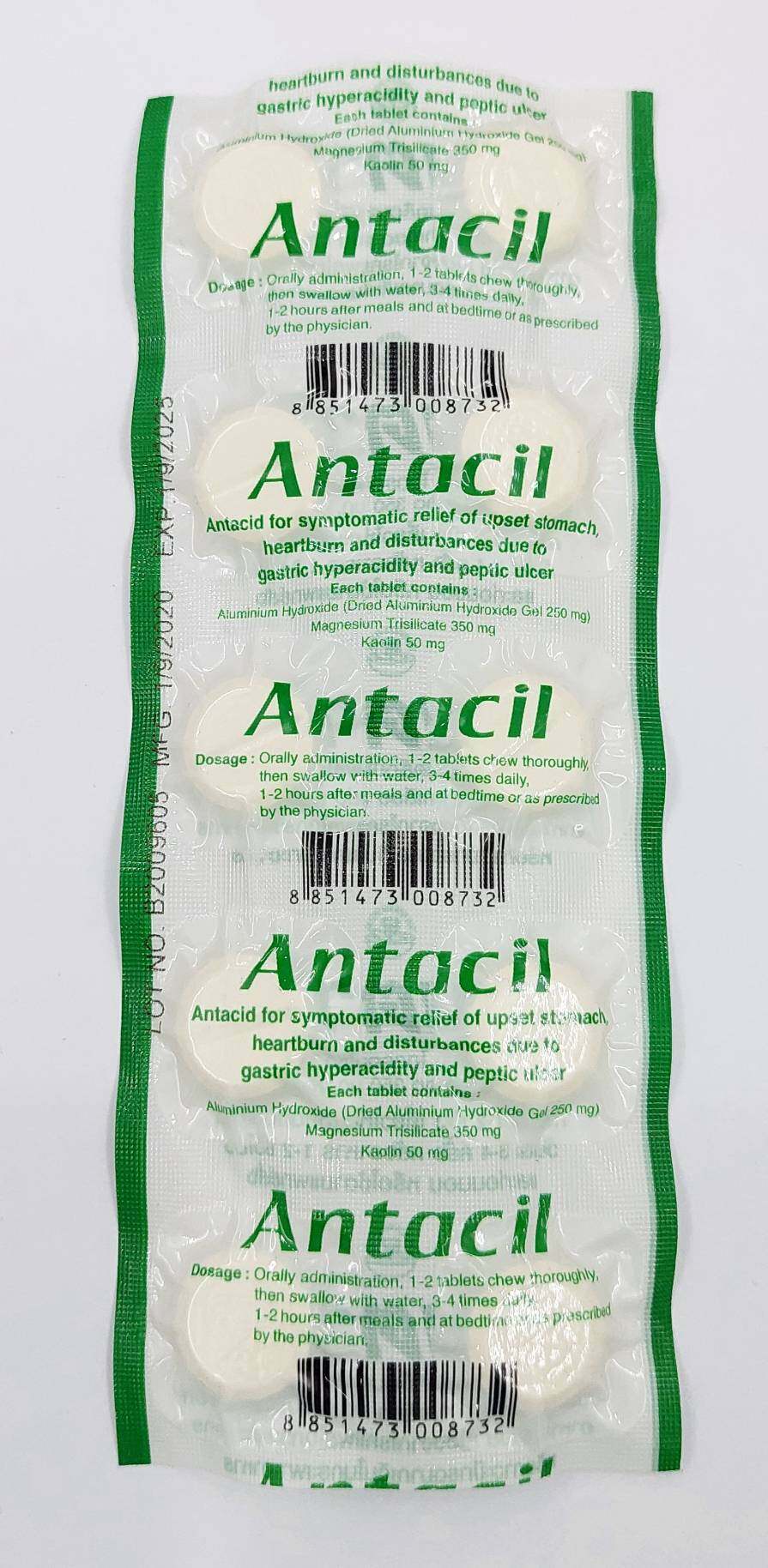 Antacil tablet แอนตาซิล (10 แผง 100 เม็ด) - Topphamax - ThaiPick