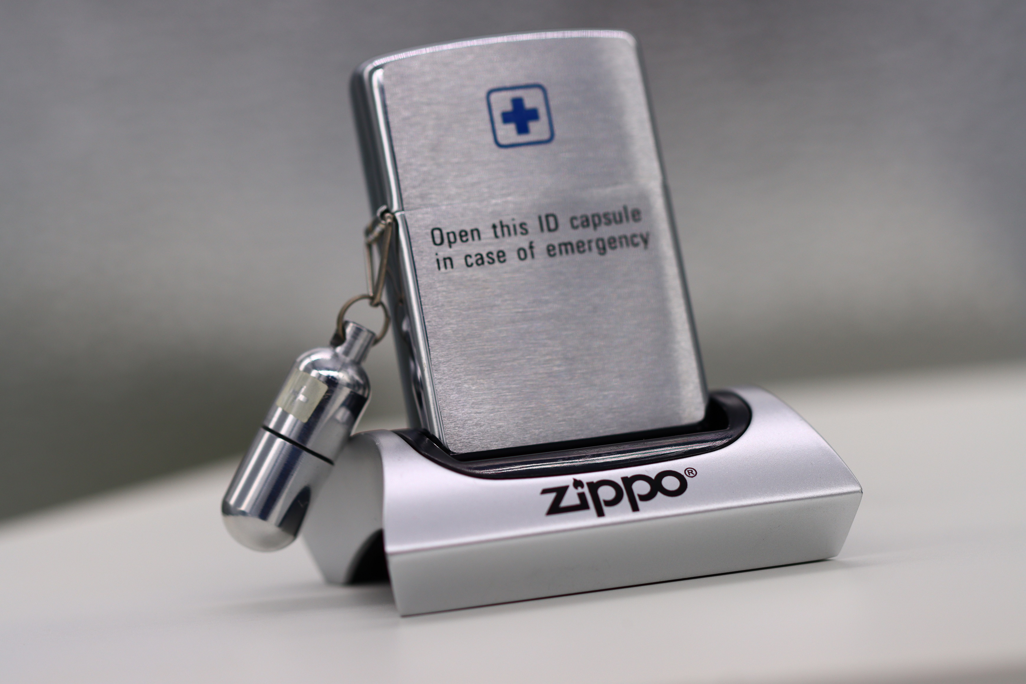 Zippo Japanese Design - ID capsule in case of emergency, new and ...