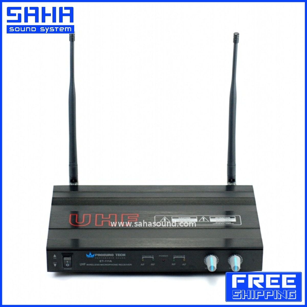 ส่งฟรี PRO EUROTECH ET-111A (UHF) ไมโครโฟนไร้สาย ไมค์ลอย - ถือคู่ เสาหน้า (ด้ามอลูฯ) ความถี่ใหม่ ...