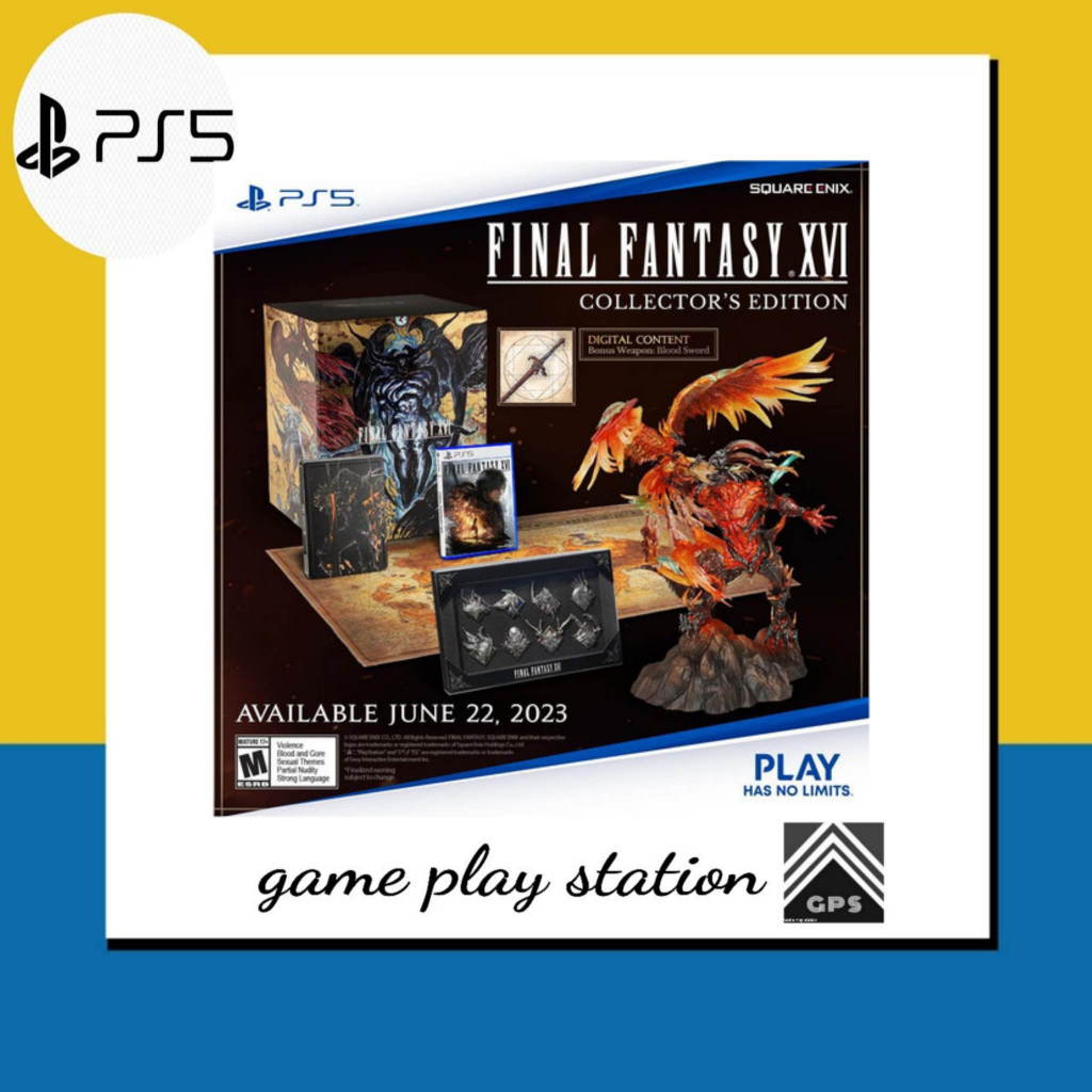 ps5 final fantasy XVI standard deluxe ( english zone 3 ) ตลับเกม เกม ...