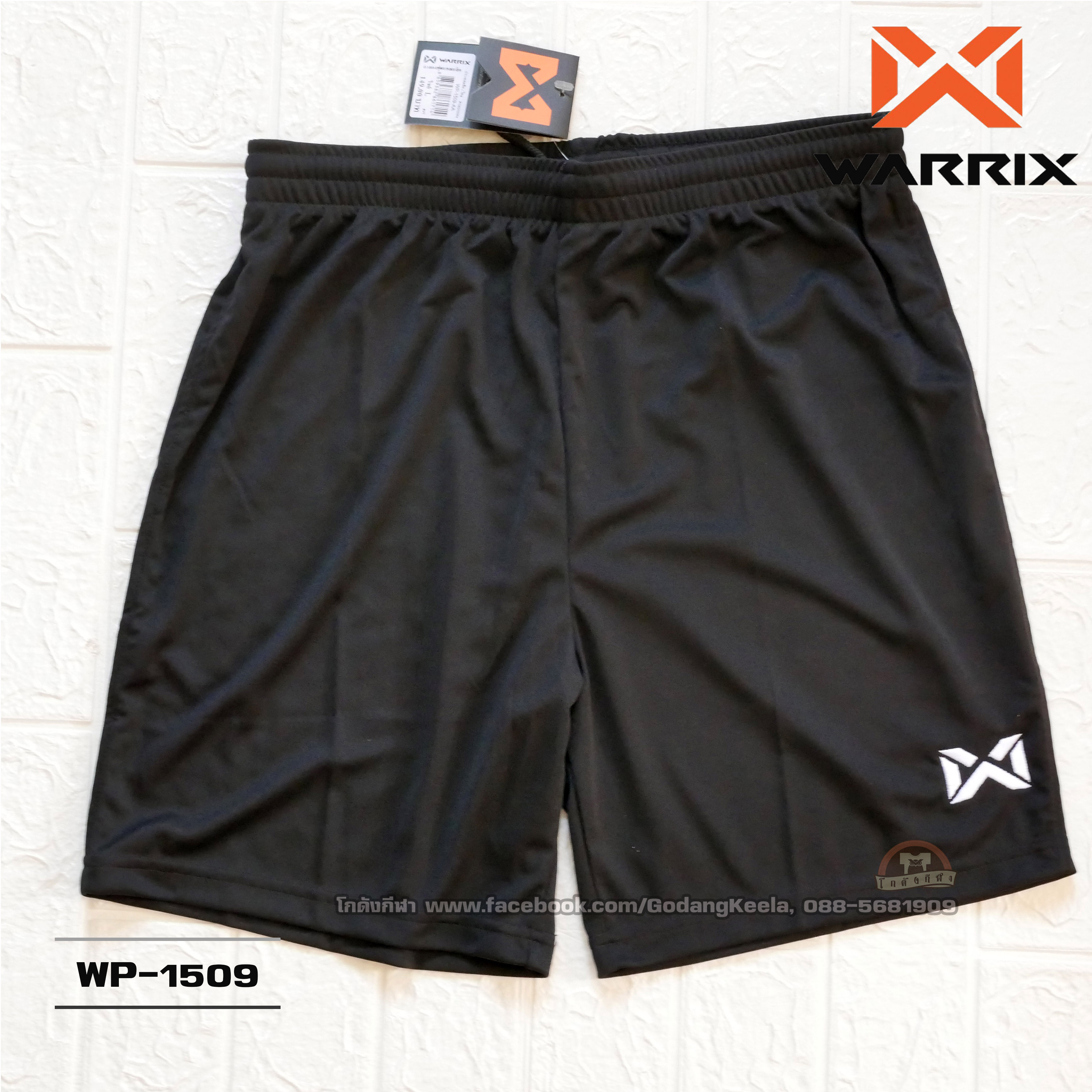 WARRIX กางเกงกีฬา กางเกงฟุตบอล WP-1509 สีดำ (AW) วาริกซ์ วอริกซ์ ของแท้ 100% - Godangkeela ...