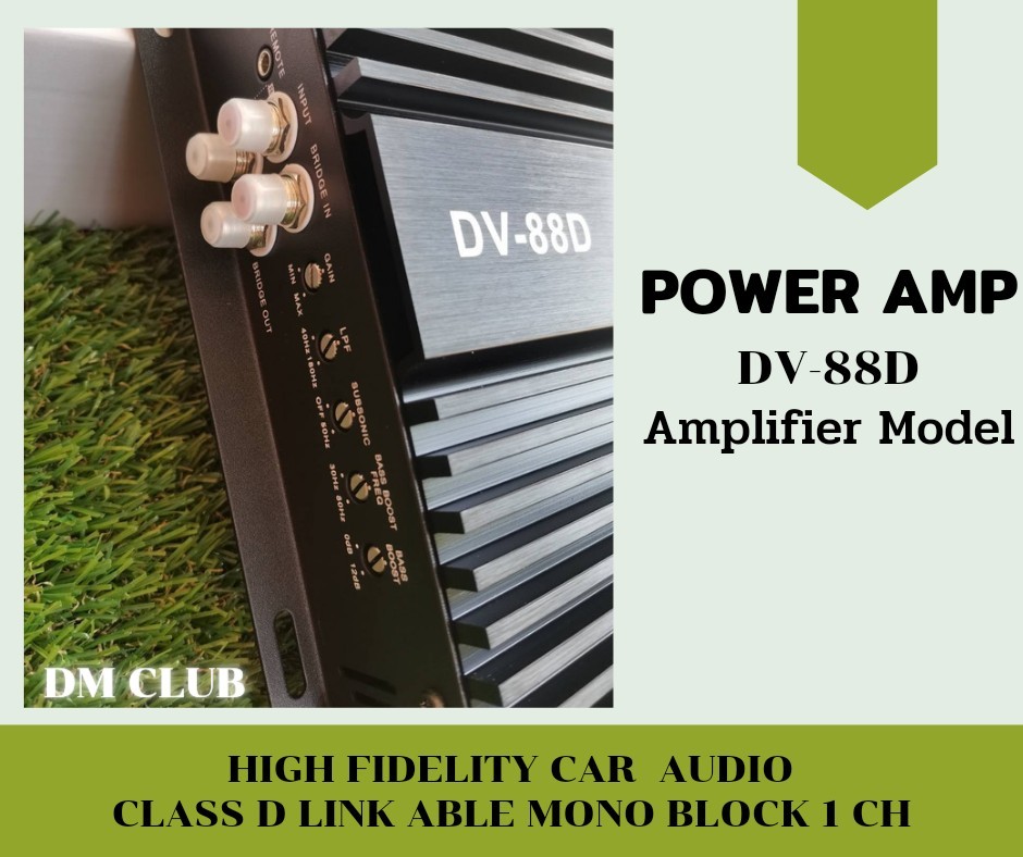 DV-88D / เพาเวอร์คลาสดีขับซับ 3500 วัตต์ / คลาสดี โมโนบล็อค ขับซับได้ทุกสเปก แรงมาก ไม่มีตัด ...