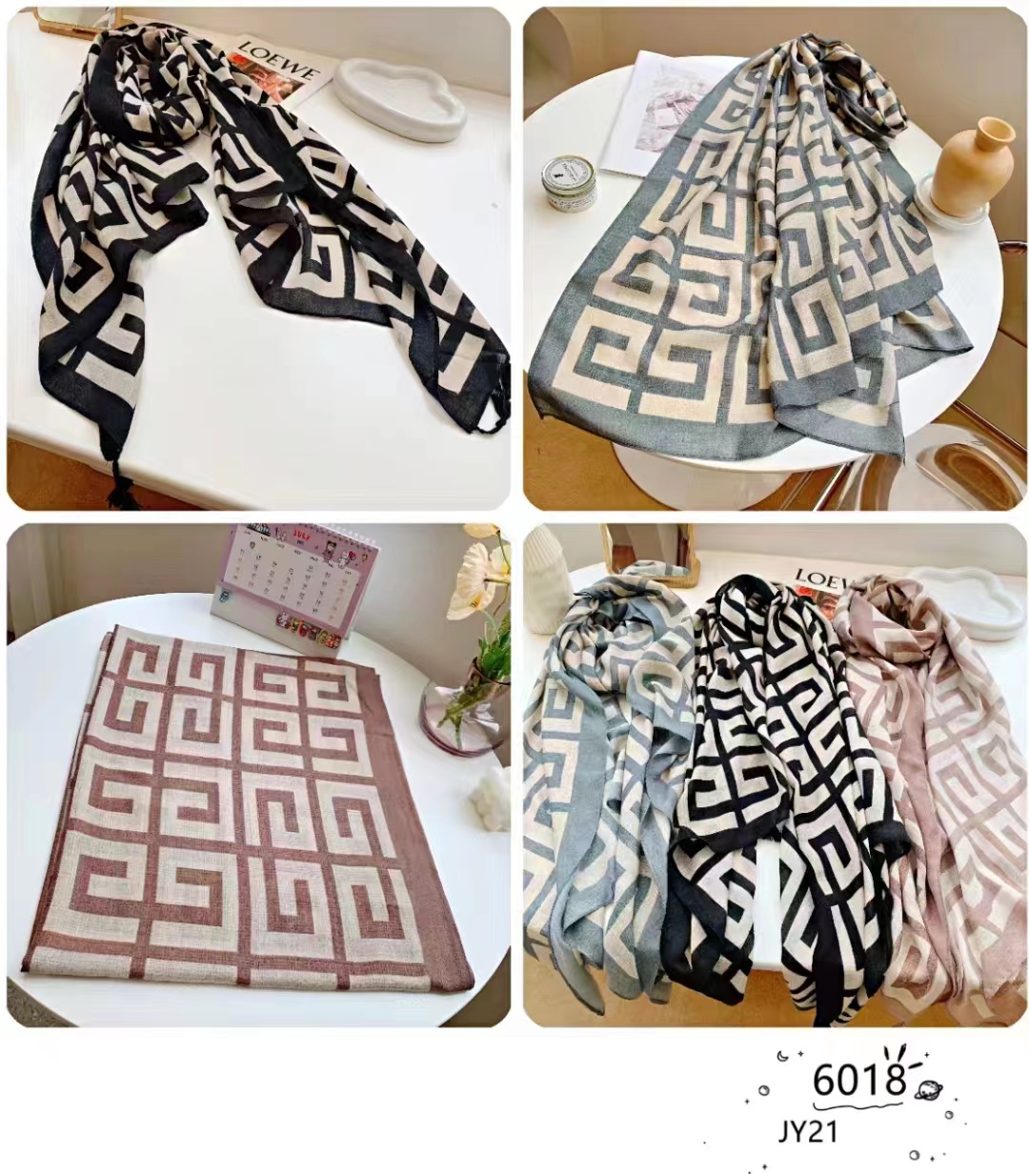 ผ้าพันคอ ผ้าคลุมไหล่ สไตล์โบฮีเมียน ไหล่ ผ้าพันคอ silk scarf - SABAI ...