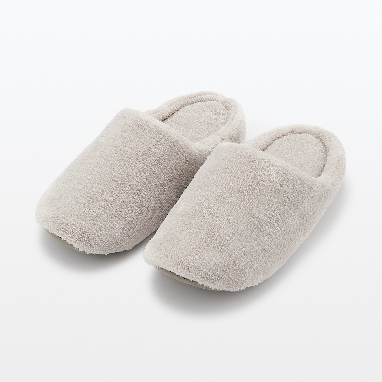 มูจิ รองเท้าใส่ในบ้านผ้าวอร์มไฟเบอร์แบบนุ่ม - MUJI Warm Fibre Insole Slipper - MUJI - ThaiPick