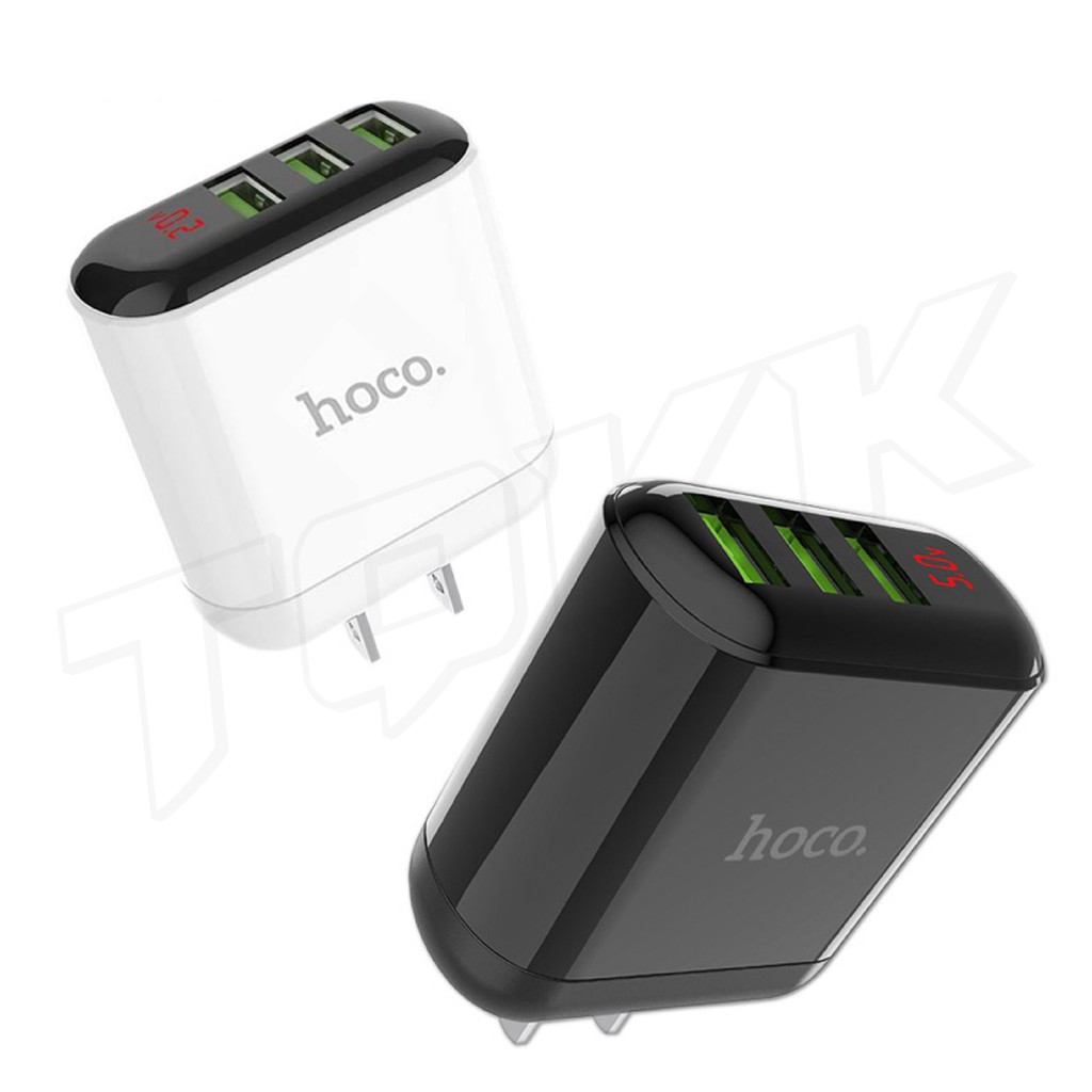 Jarudav Shop Hoco HK1 5.0A Max หัวชาร์จ หัวชาร์จไฟบ้าน ปลั๊กชาร์จ ชาร็จเร็ว Adapter 3 USB ...