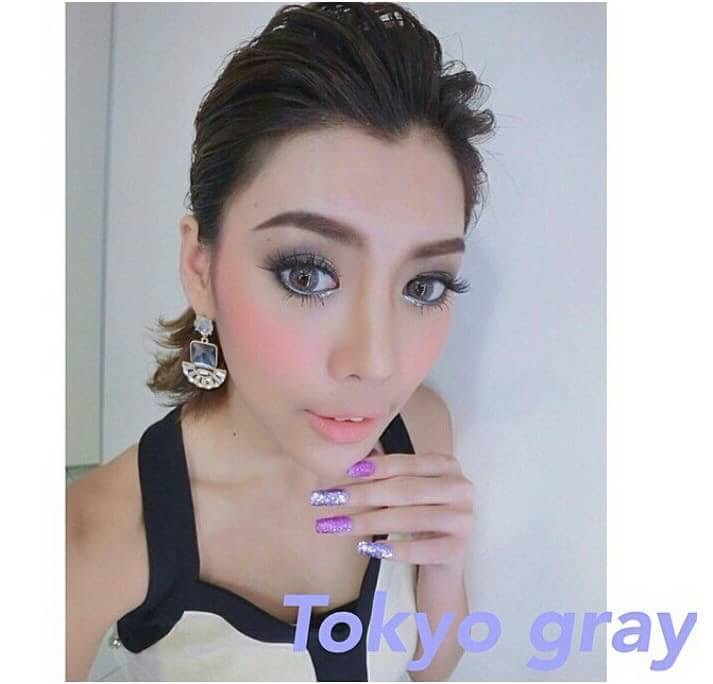 คอนแทคเลนส์ยี่ห้อ Dream color1 รุ่น Tokyo Gray - WINKBIGEYES - ThaiPick