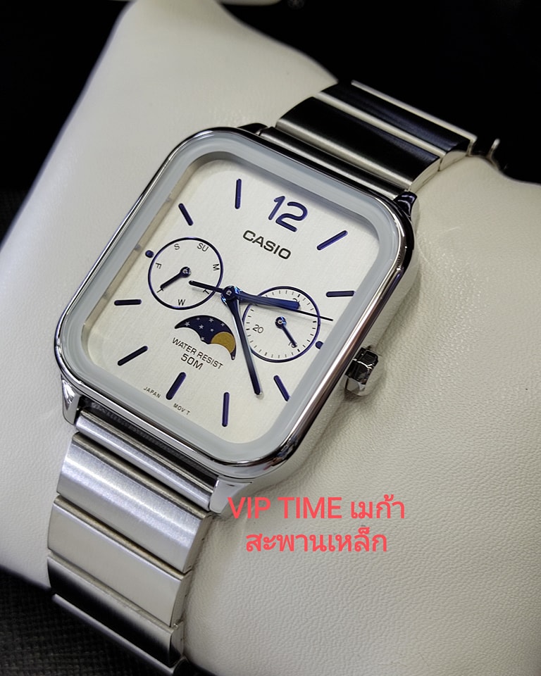 CASIO นาฬิกาข้อมือผู้ชาย สายแตนเลส รุ่น MTP-M305D-7A | Lazada.co.th