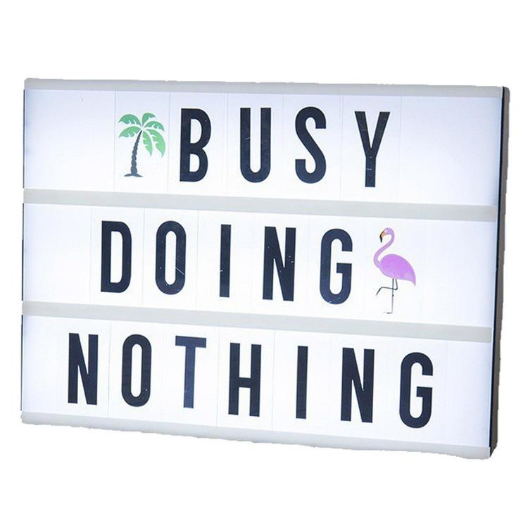 Light Box Letters LED Home Decor Lightbox with 96 Letters and ...