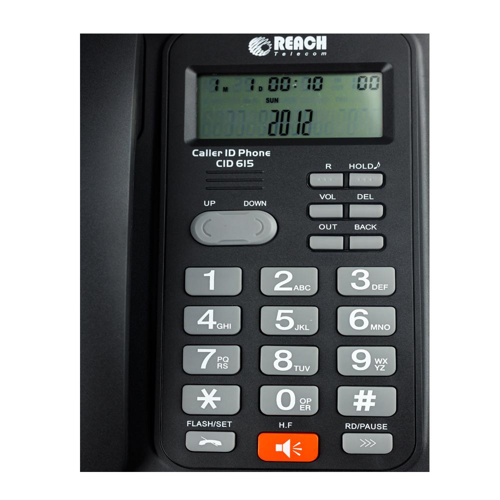 Reach โทรศัพท์ Reach รุ่น CID 615 (Black) - Reach Telecom - ThaiPick