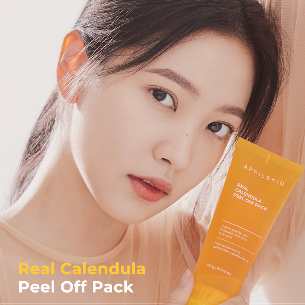 โปรโมชั่น [แท้ +125] มาส์กดอกไม้ APRILSKIN Real Calendula Peel Off Pack ...