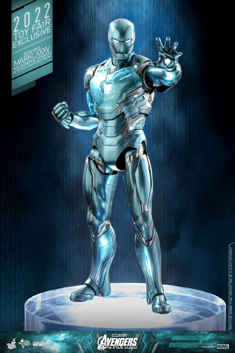 Hottoys HT 16 MMS646 Iron Man MK85 Holographic Version 2022 Toy Fair ...