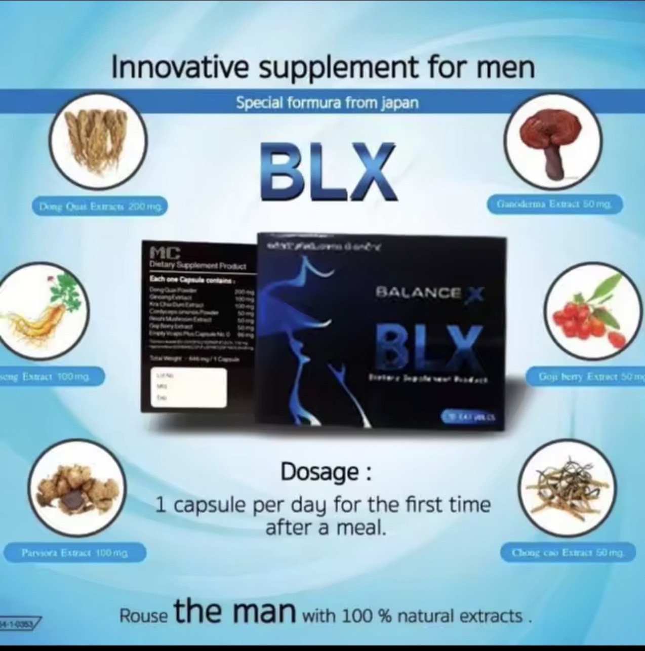 ฺBalance X BLX แคปซูล อาหารเสริม ของแท้ บาลานซ์ เอ็กซ์ ไม่ระบุชื่อสิ้น ...