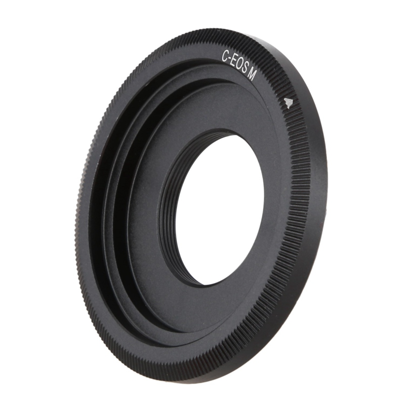 Black C-Mount Cine Movie lens For Canon EOS M M2 M3 Camera Lens Adapter ...