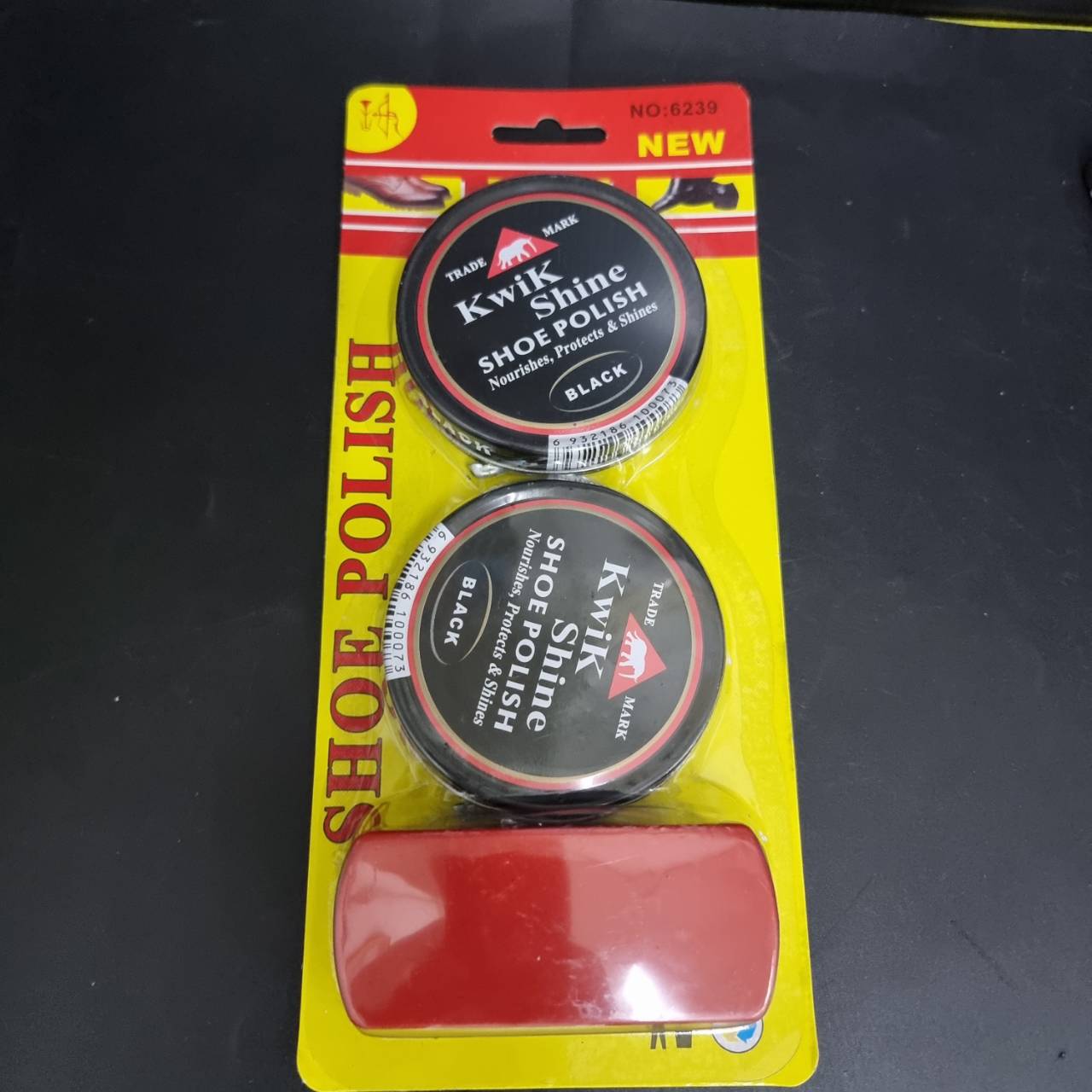 KWIK SHINE แปรงพร้อมน้ำยาขัดเงารองเท้าหนัง แพ็คคู่ - BAI YOK - ThaiPick