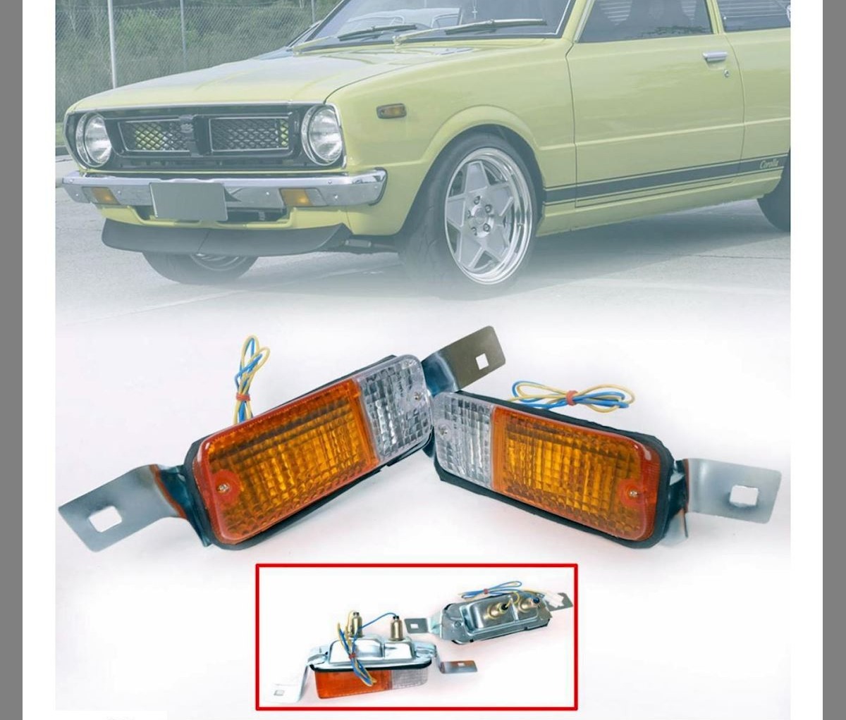 ไฟหรี่กันชน ไฟหรี่หน้า โตโยต้า โคโรล่า KE30 KE35 TE37 ปี 1976-1979 รถ ...