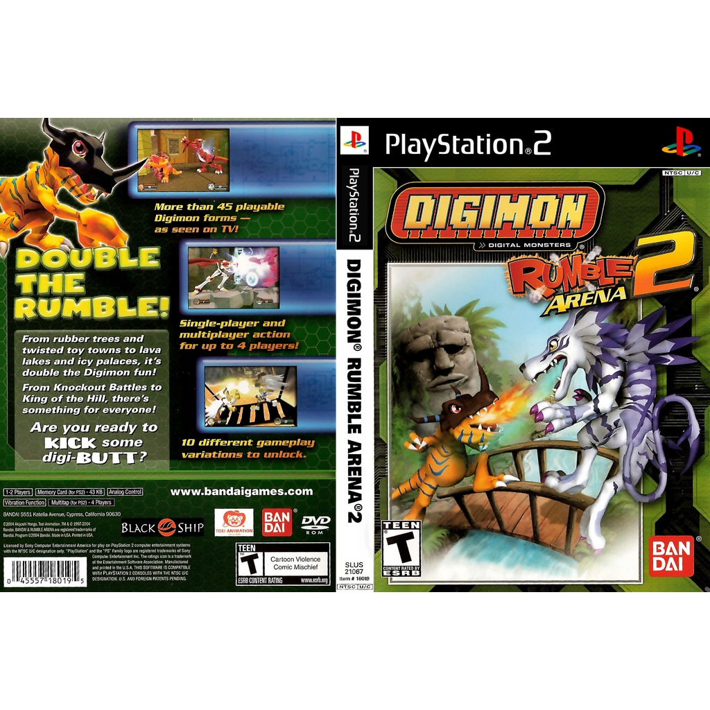 แผ่นเกมส์ PS2 Digimon Rumble Arena 2 คุณภาพ ส่งไว | Lazada.co.th