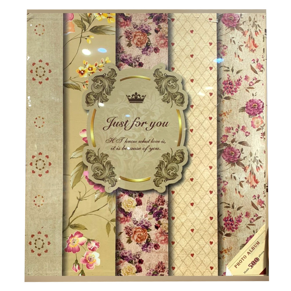 Photobook อัลบั้ม 500 ช่อง (คละสี/คละลาย) รุ่น brown-pink-photo-album ...