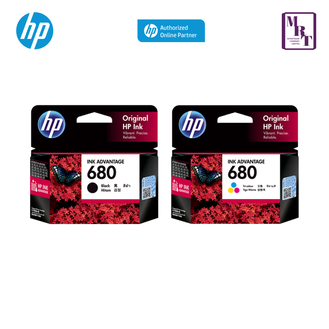HP ink - HP 680 Black/Tri-color Original Ink Advantage Cartridge ...