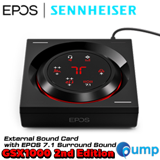 EPOSSennheiser GSX 1000 2nd edition External Sound Card with EPOS 7.1 Surround Sound for PC and ...