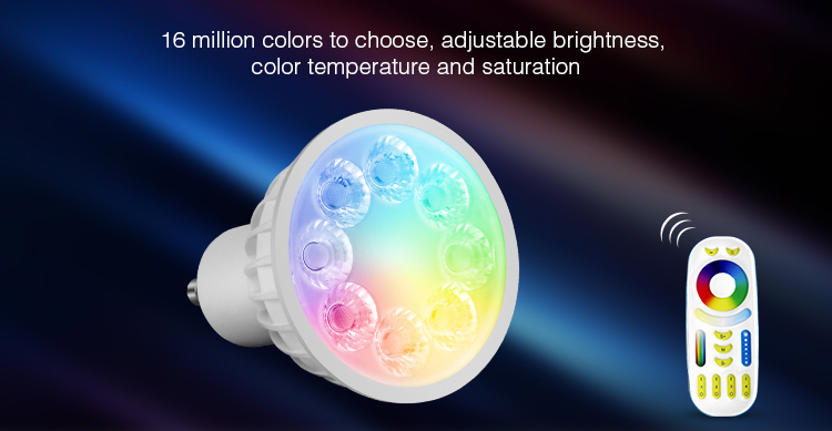 Mi Light Dimmable Led Bulb 4W GU10 RGB CCT (2700-6500K) MiLight led ...