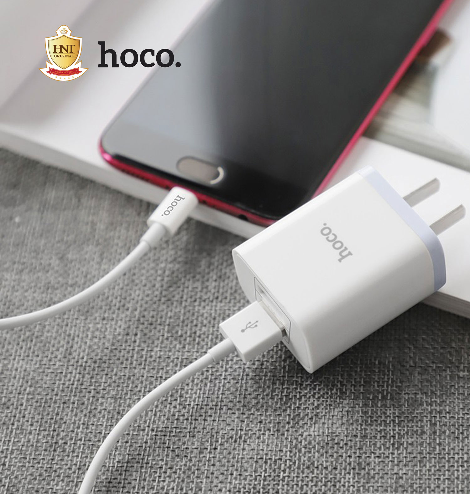 [HOCO ของแท้ ] Hoco C50 ( ชุดหัวชาร์จพร้อมสายชาร์จ 1เมตร) ชาร์จได้ 2 ...