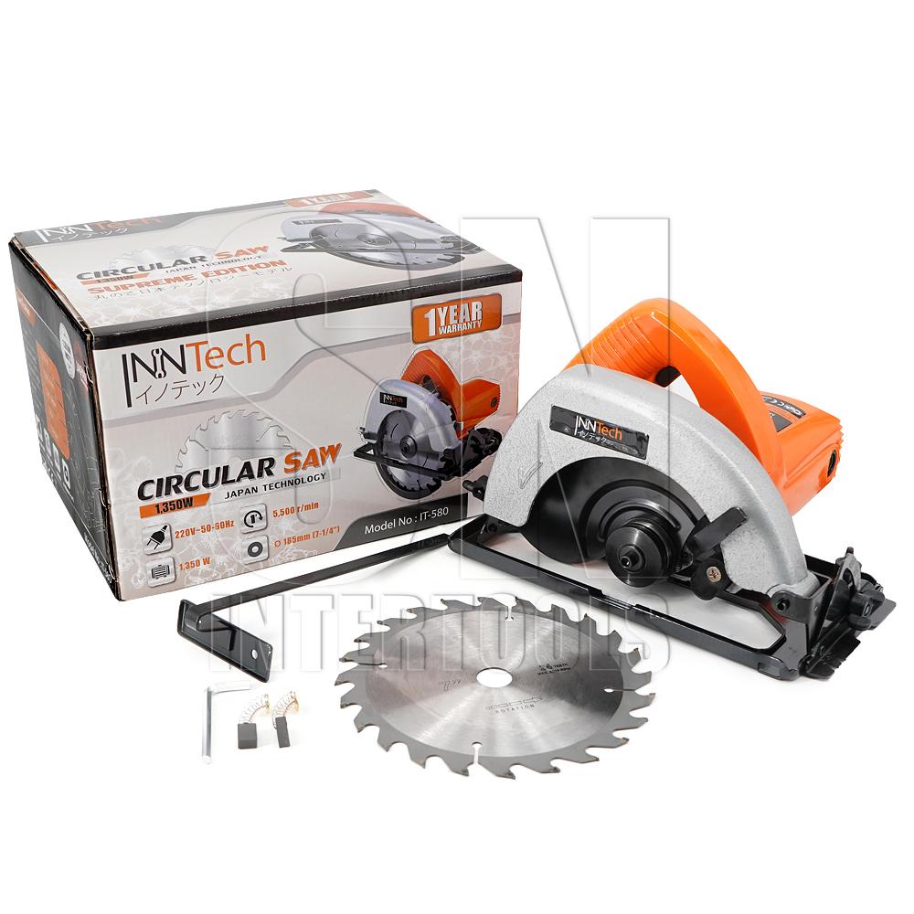 InnTech เลื่อยวงเดือน 7 นิ้ว 1,350W รุ่น IT-580 - SN Intertools - ThaiPick