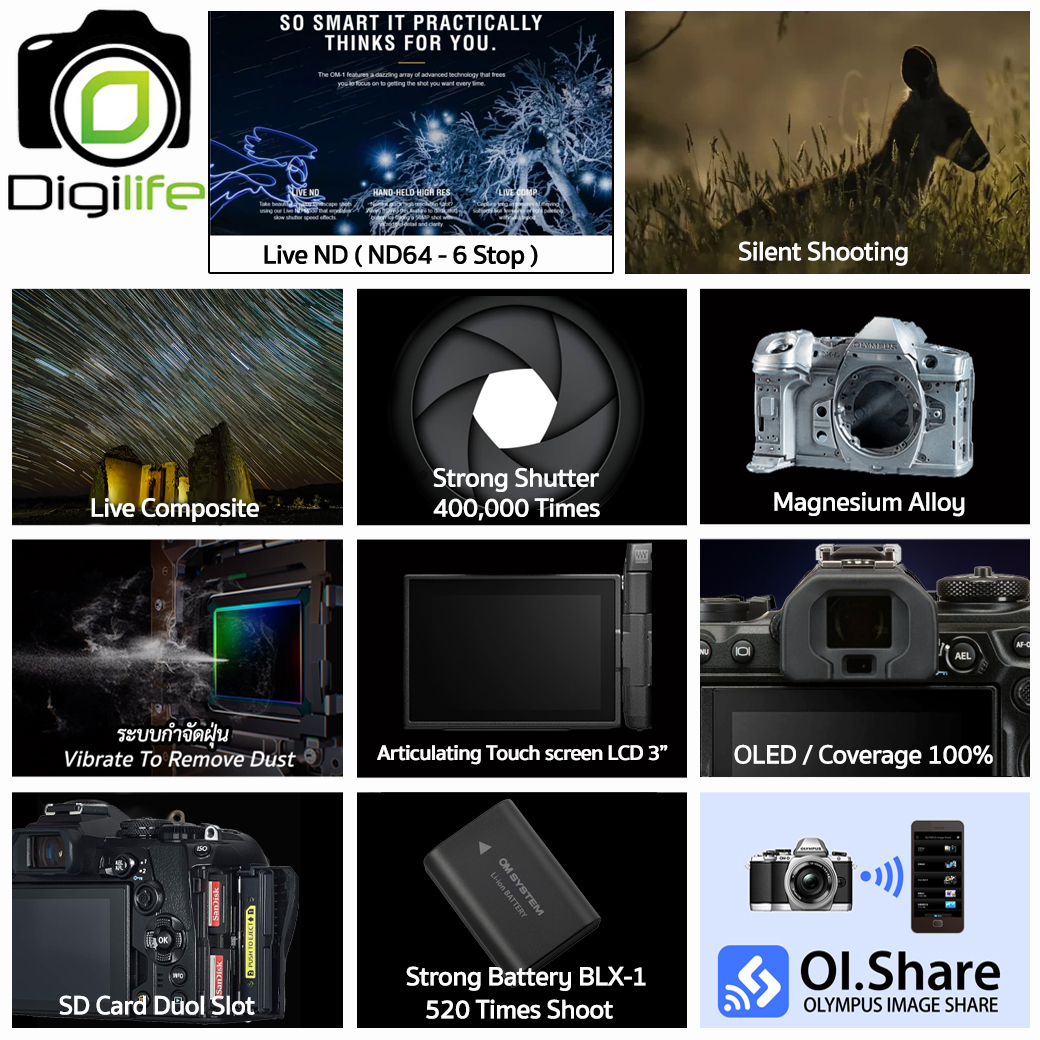 OM System Camera OM-1 Body ( Olympus เปลี่ยนชื่อเป็น OM System ) - รับ ...