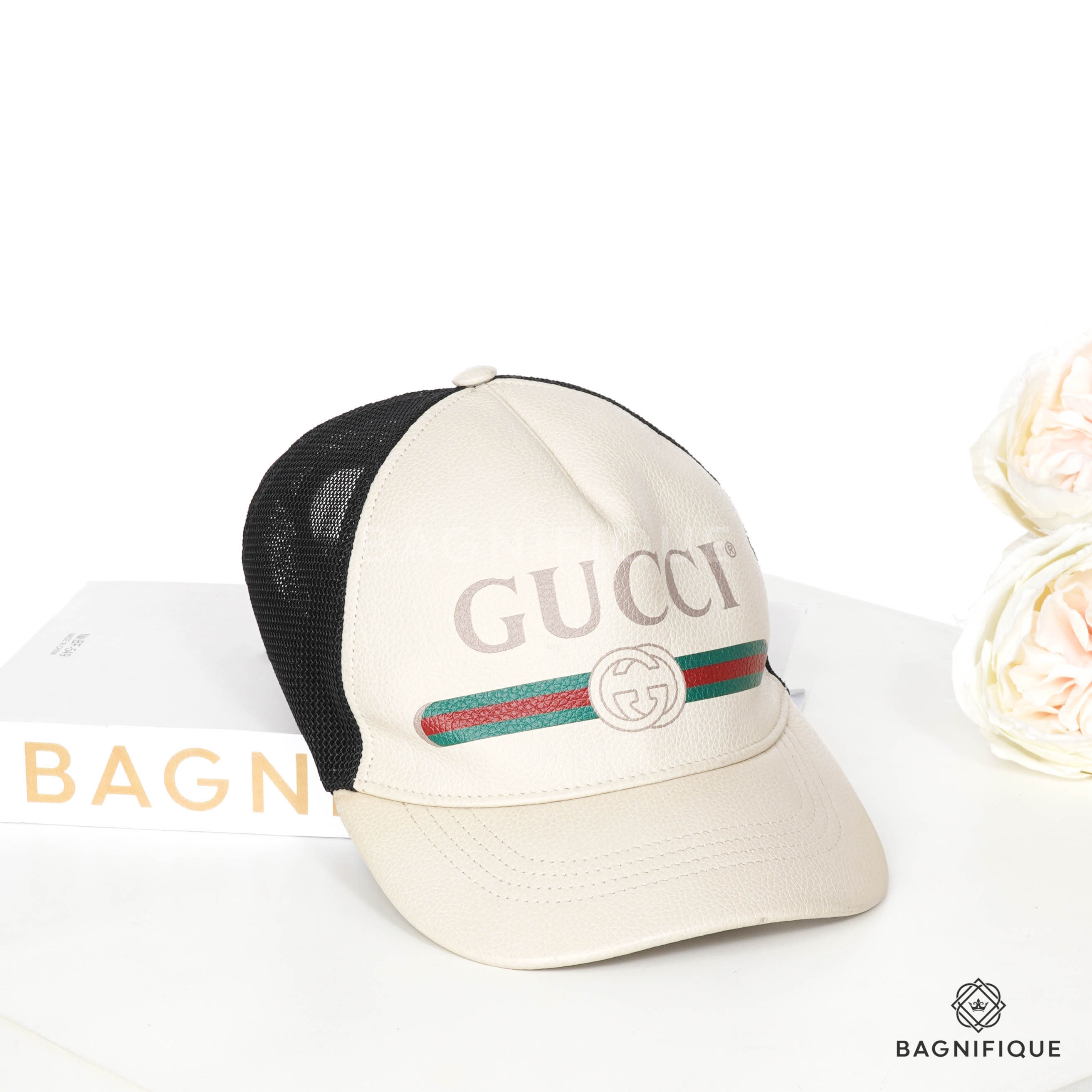 BNF กุชชี่ แท้ เสื้อผ้าผู้ชาย เครื่องแต่งกาย หมวกบัคเก็ต หมวก GUCCI CAP ...