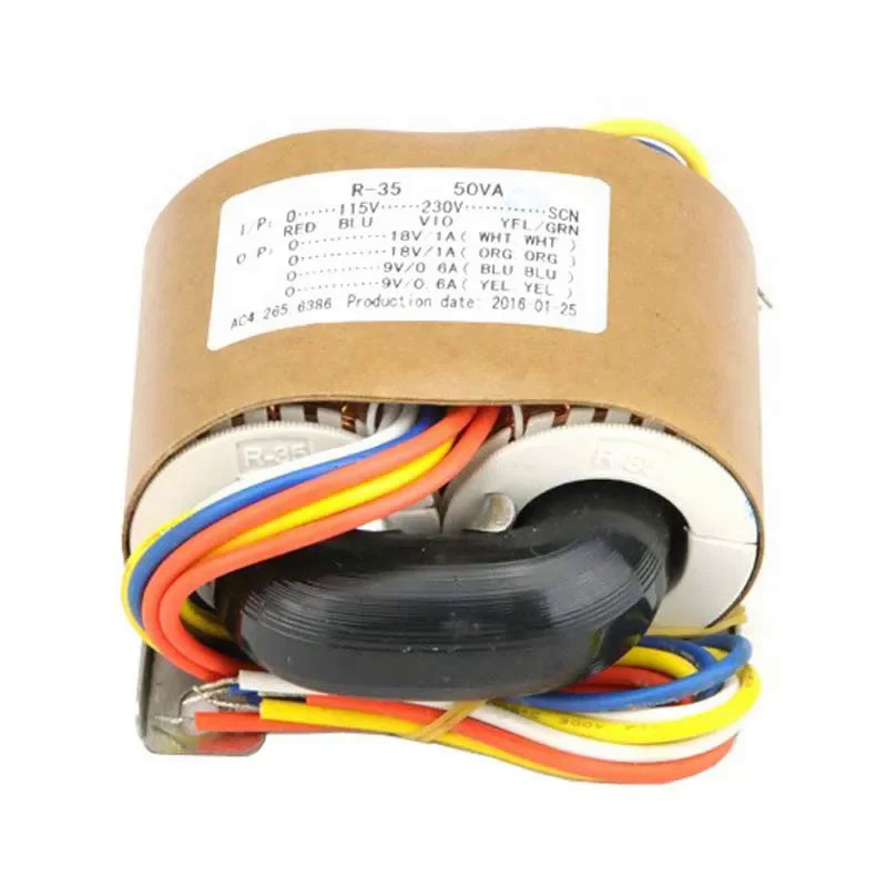 DLHiFi 30VA 30W Dual 9V 12V 15V 18V 24V 4X9V R-Core Transformer สำหรับหลอด Preamp DAC Ampplifier ...