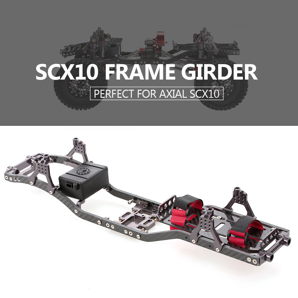 【ขาย & Ready สหรัฐอเมริกา Stock 】 SCX10กรอบคาน Carbon Graphite Chassis ...