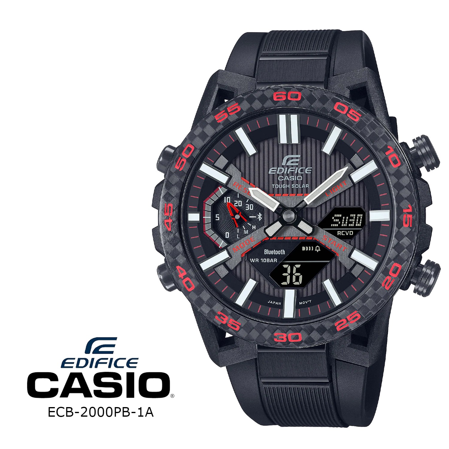 นาฬิกาคาสิโอ EDIFICE SOSPENSIONE รุ่น ECB-2000PB-1A - Casio watch16888 ...