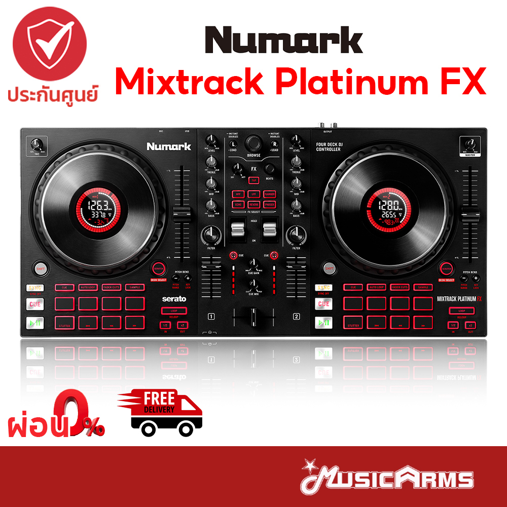 Numark Mixtrack Platinum FX เครื่องเล่นดีเจ Numark รุ่นใหม่ Mixtrack Platinum FX ประกันศูนย์ 1 ...