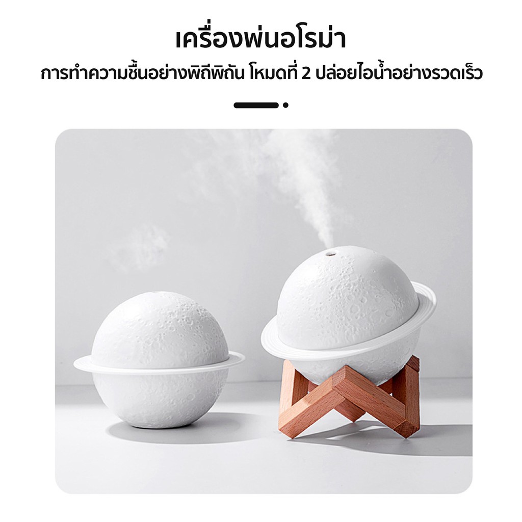 เครื่องพ่นไอน้ำ ดาวเสาร์ Planet 220ML Air Humidifier เครื่องฟอกอากาศ ...
