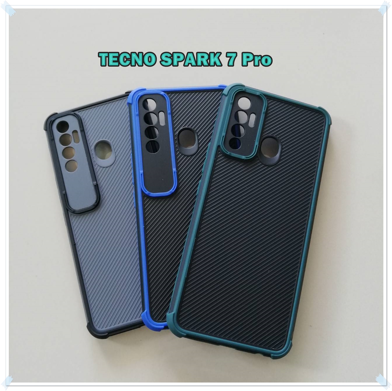 Case TECNo SPARK7P/ SPARK7Pro/ SPARK7 เคสหลังแข็งลายแคฟล่า ขอบนิ่ม เคส ...
