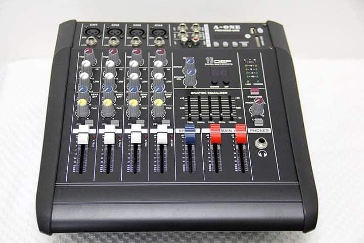 A-ONE Mixer Power Mixer PMX402D-USB 4 Channels เพาเวอร์มิกเซอร์ 500W มี ...