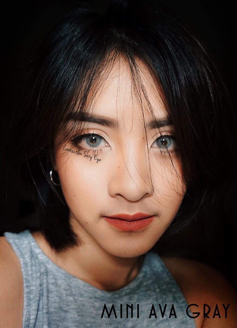 คอนแทคเลนส์ Kitty kawaii รุ่น Mini Ava gray (สีเทา) - WINKBIGEYES - ThaiPick