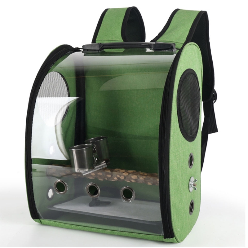 Parrot Backpack Carriers Bag Pet Bird Bubble Backpack Transparent ...