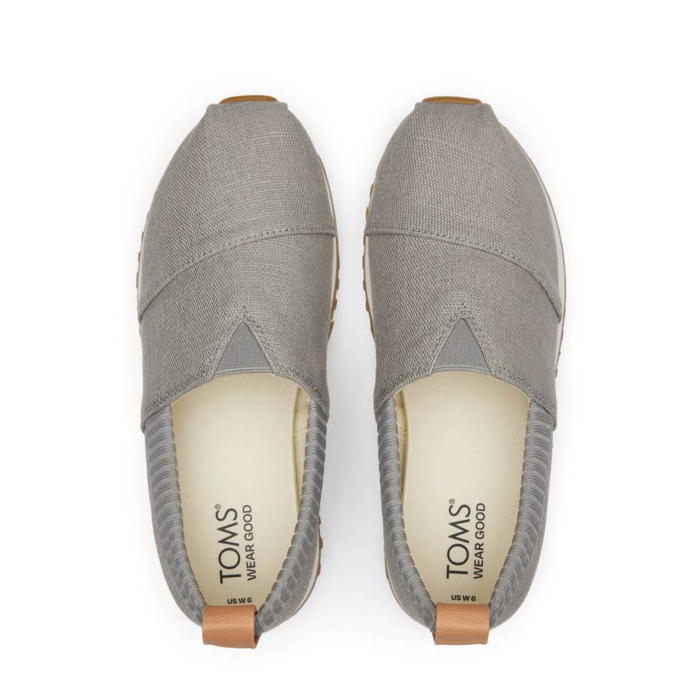 TOMS รองเท้าลำลองผู้หญิง สลิปออน รุ่น Resident 2.0 Drizzle Grey Heritage Canvas (CB) รองเท้า ...