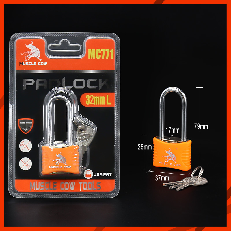 MUSCLE COW กุญแจเคลือบยาง สี่กุญแจ กุญแจกันน้ำ กันสนิม กุญแจประตู กุญแจ ...