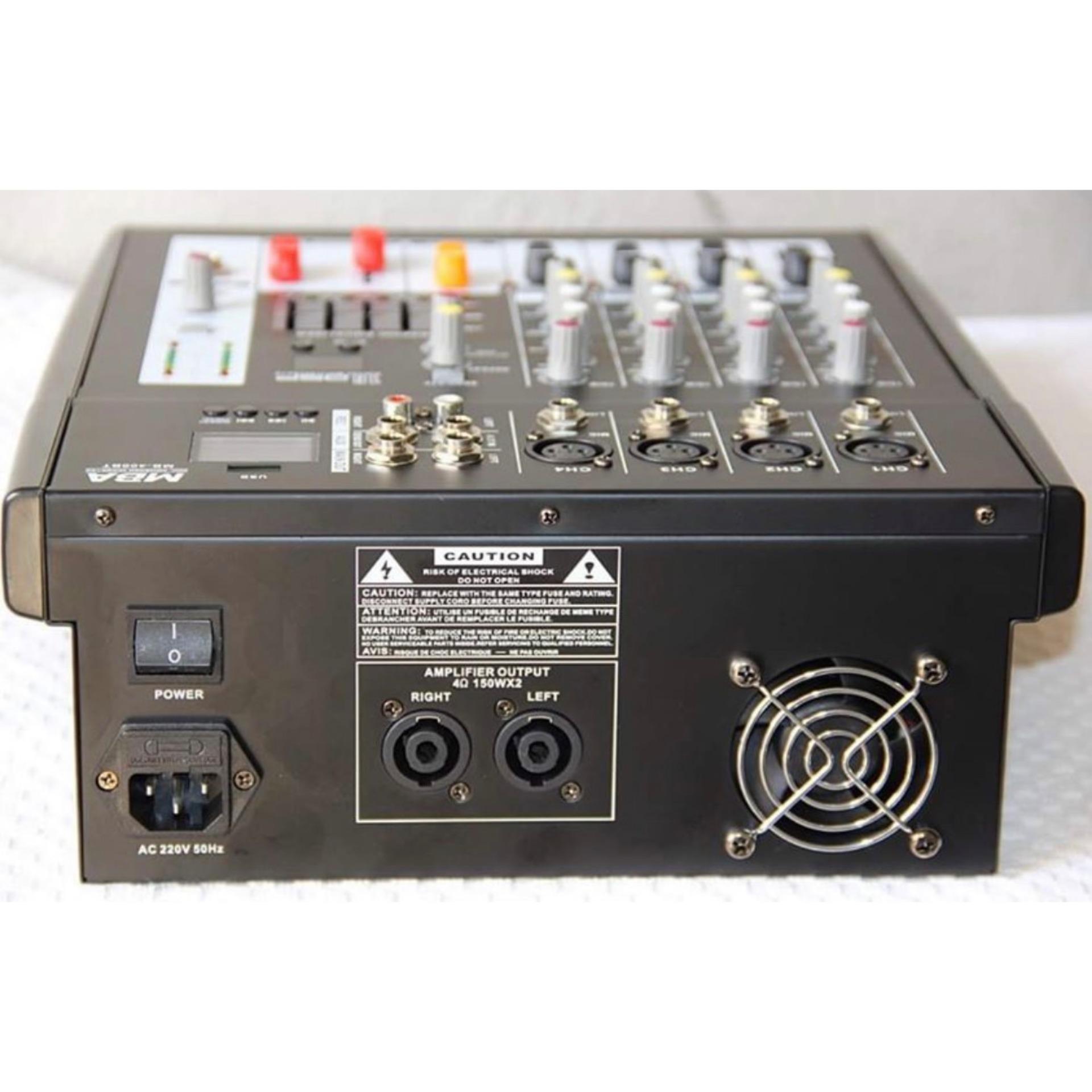 MBA Power mixer MB-400BT USB ( 4 channel ) - A.T SHOP - ThaiPick