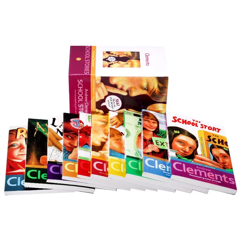 Box damagedAndrew Clements School Stories 10 booksEnglish chapter book ...