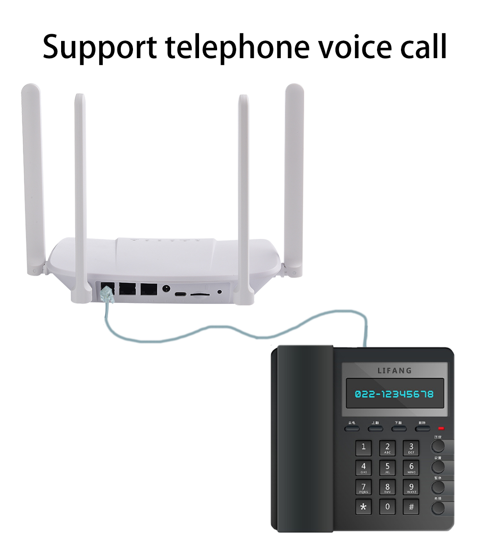 Unlock 4G VoLTE Wifi Router VPN Wireless Modem Voice Call Broadband ...